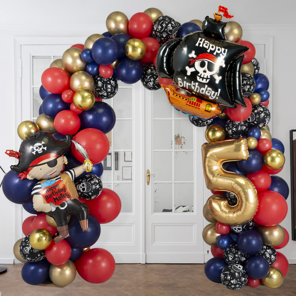 Pirate Party Ready-Made Balloon Arch | Balloonfactory.ae – Balloon ...
