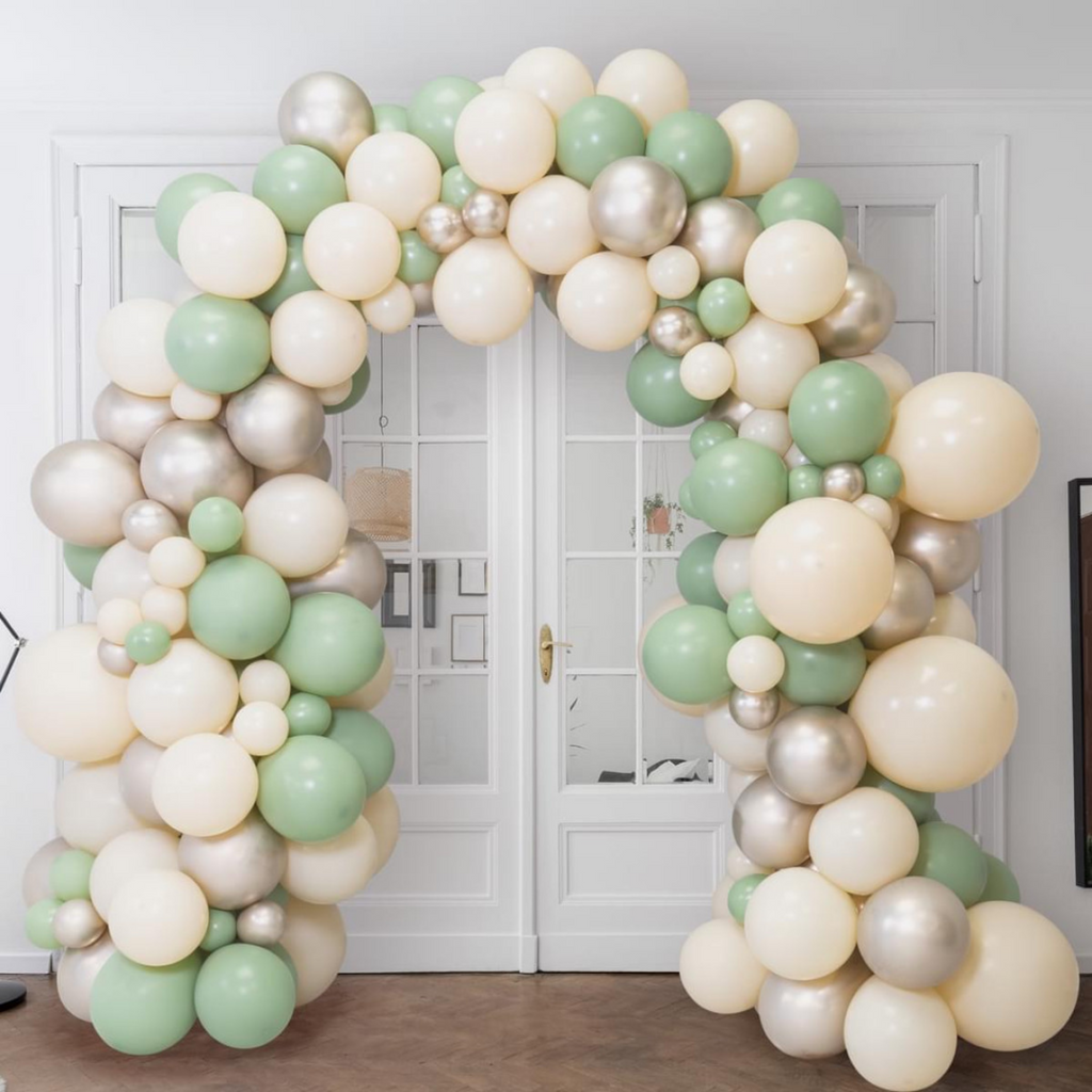 Eucalyptus Ready-Made Balloon Arch | Balloonfactory.ae – Balloon ...