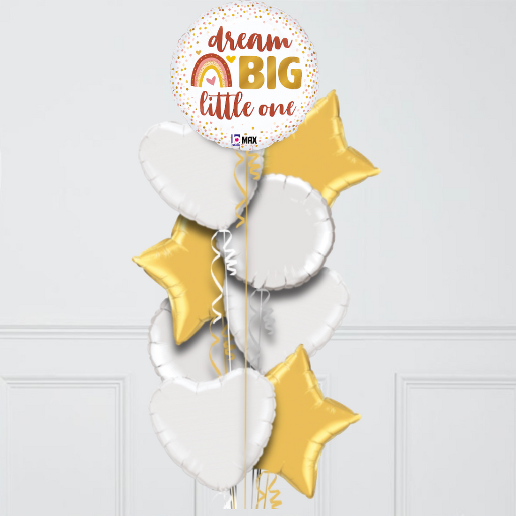Dream Big Little One Star Inflated Foil Balloon Bunch | Balloonfactory ...