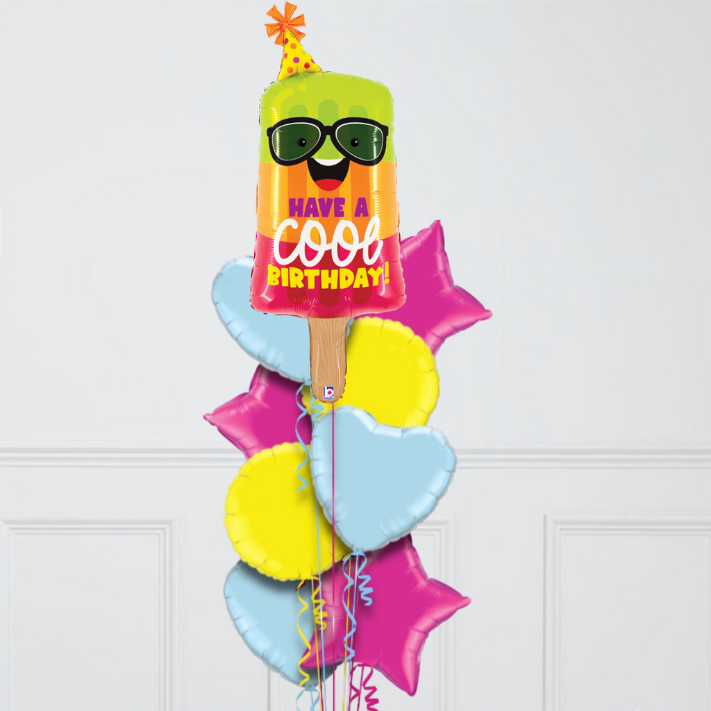Cool Birthday Popsicle Foil Balloon Bouquet – Balloon Factory UAE