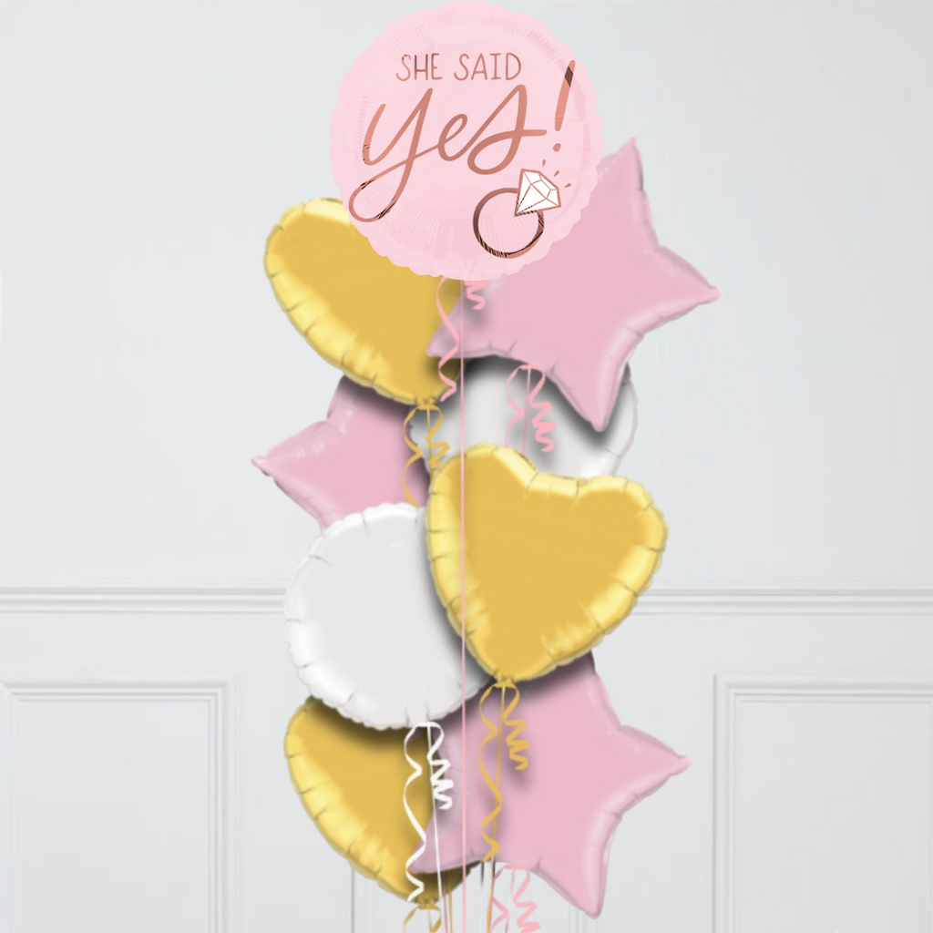 She Said Yes Inflated Foil Balloons | Balloonfactory.ae – Balloon ...