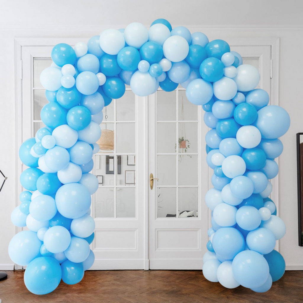 Baby Blue Ready-Made Balloon Arch | Balloonfactory.ae – Balloon Factory UAE