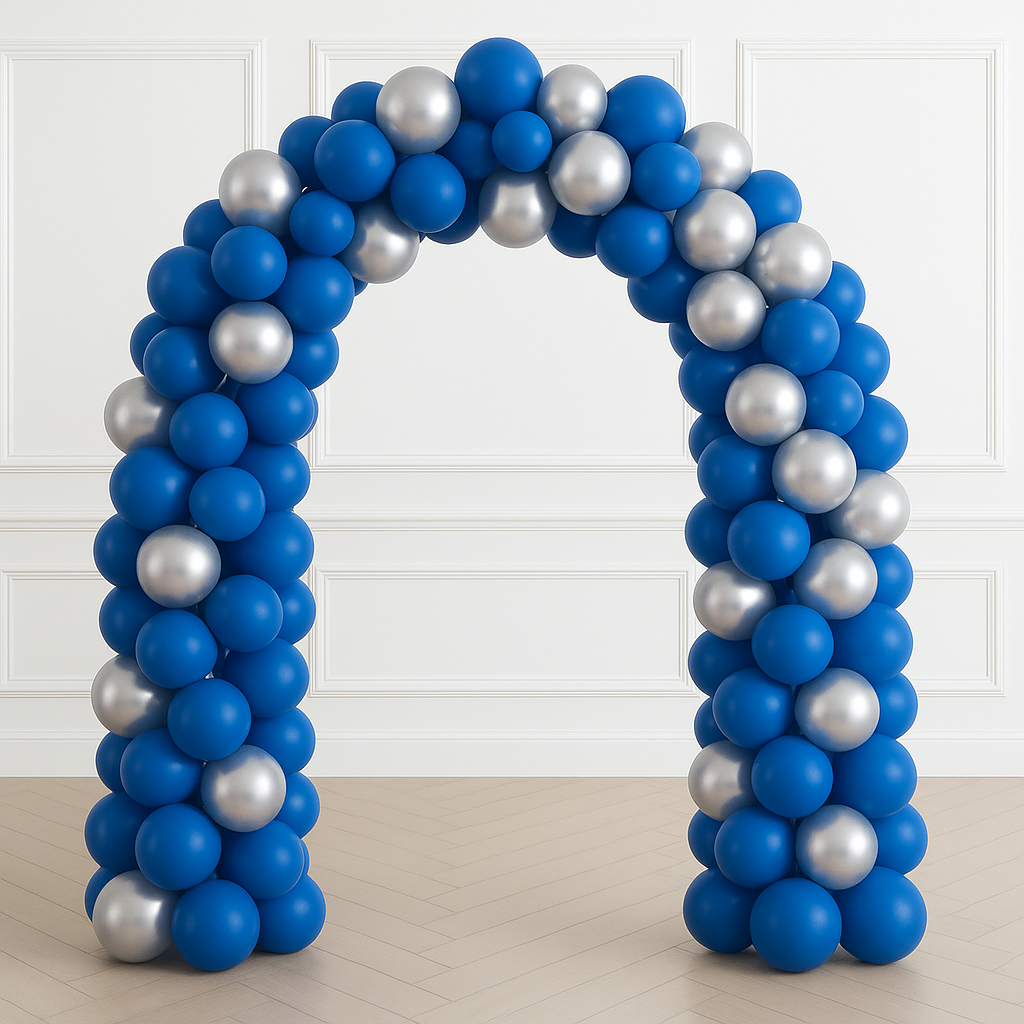 Sapphire Blue Ready-Made Balloon Arch | Balloonfactory.ae – Balloon ...