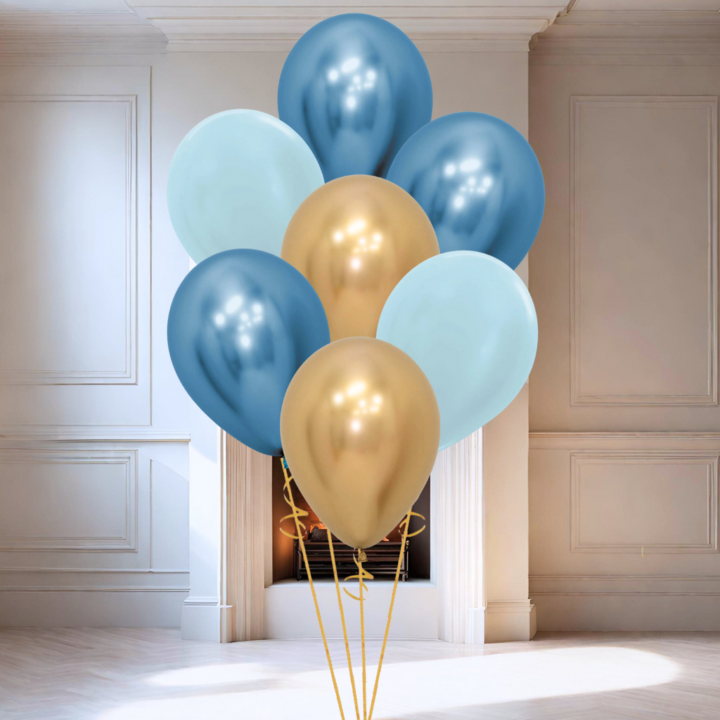 Coastal Mist Party Helium Latex Balloon Bunch | Balloonfactory.ae ...