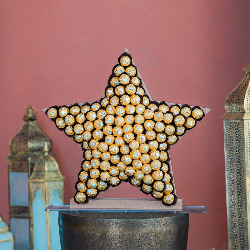 Deluxe Ferrero Rocher Chocolate Star Stand l BalloonFactory.ae ...
