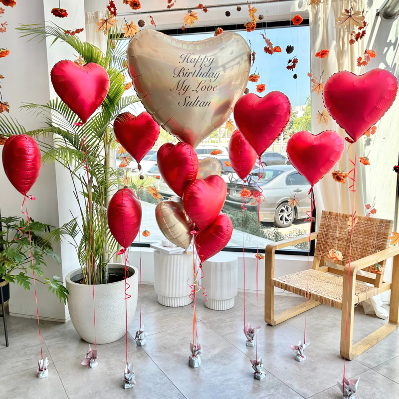 Deluxe Personalised Balloons Setup – Balloon Factory UAE