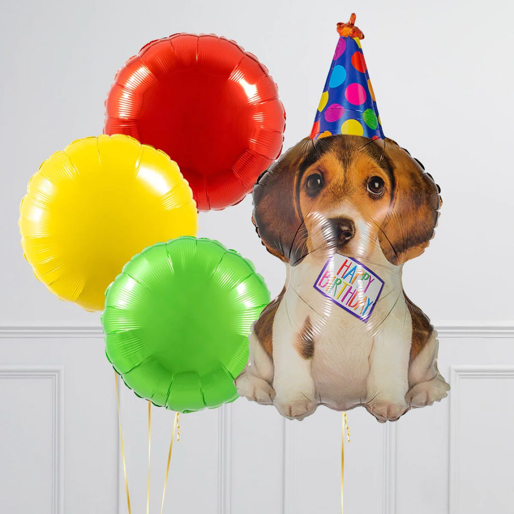 Party Dog Birthday Inflated Balloon Bouquet | Balloonfactory.ae ...