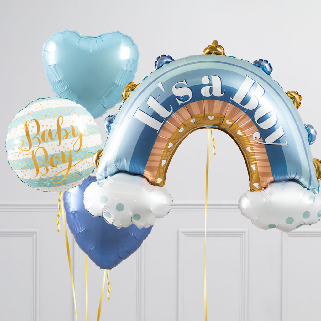 It's a Boy Boho Rainbow Balloon Package | Balloonfactory.ae – Balloon ...